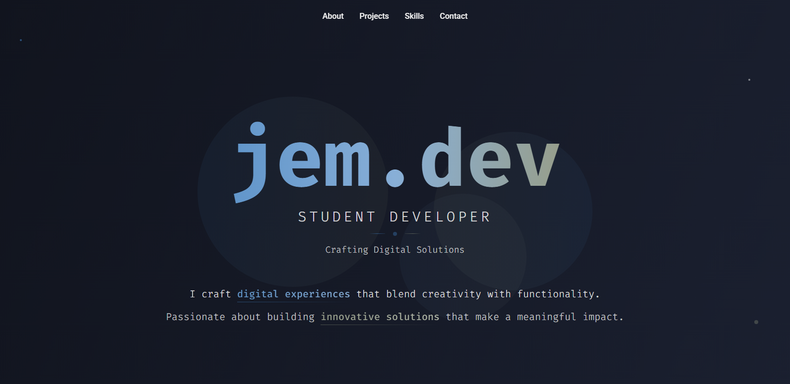 Jeremy Garin - Portfolio